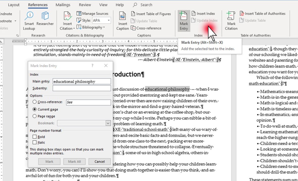 Working on the Index — Part Two – Denise Gaskins' Let's Play Math