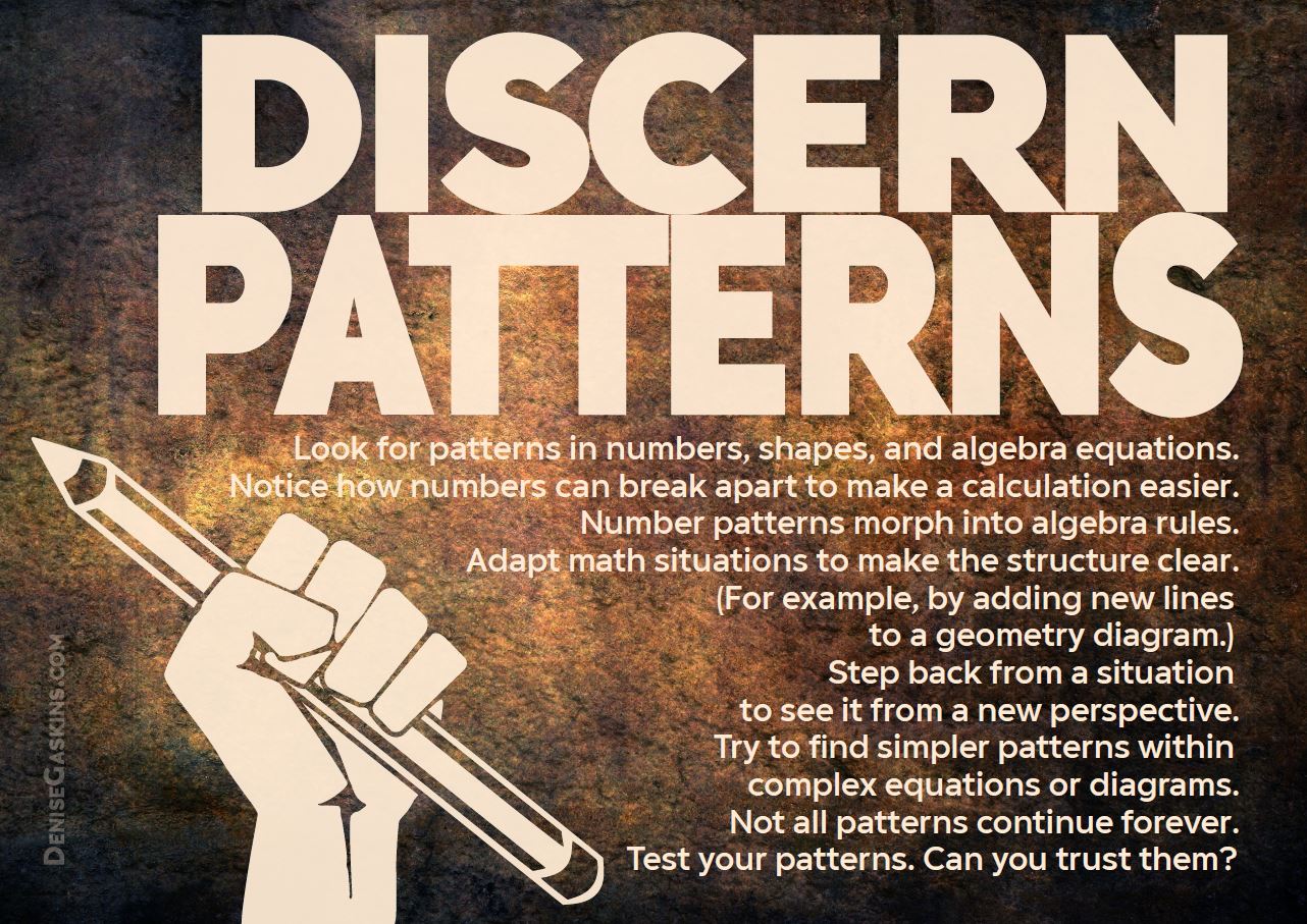Discern Patterns – Denise Gaskins' Let's Play Math