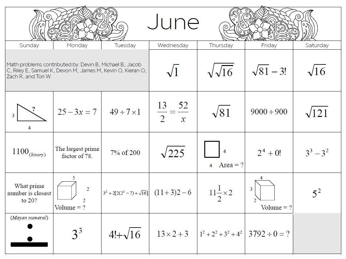 Did You Get Your Math Calendar? – Denise Gaskins' Let's Play Math
