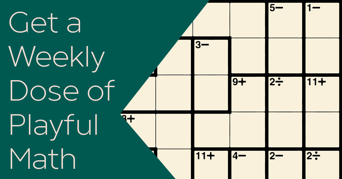 Get a Weekly Dose of Playful Math – Denise Gaskins' Let's Play Math