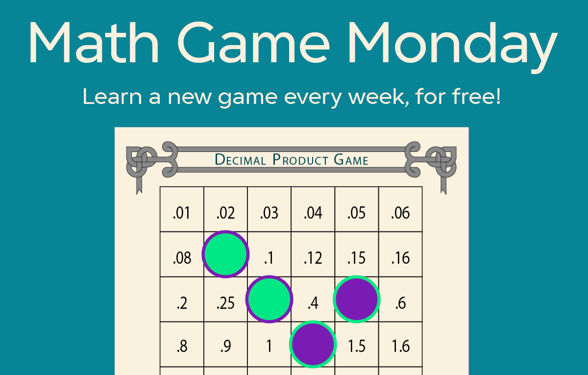 Math Game Monday – Denise Gaskins' Let's Play Math