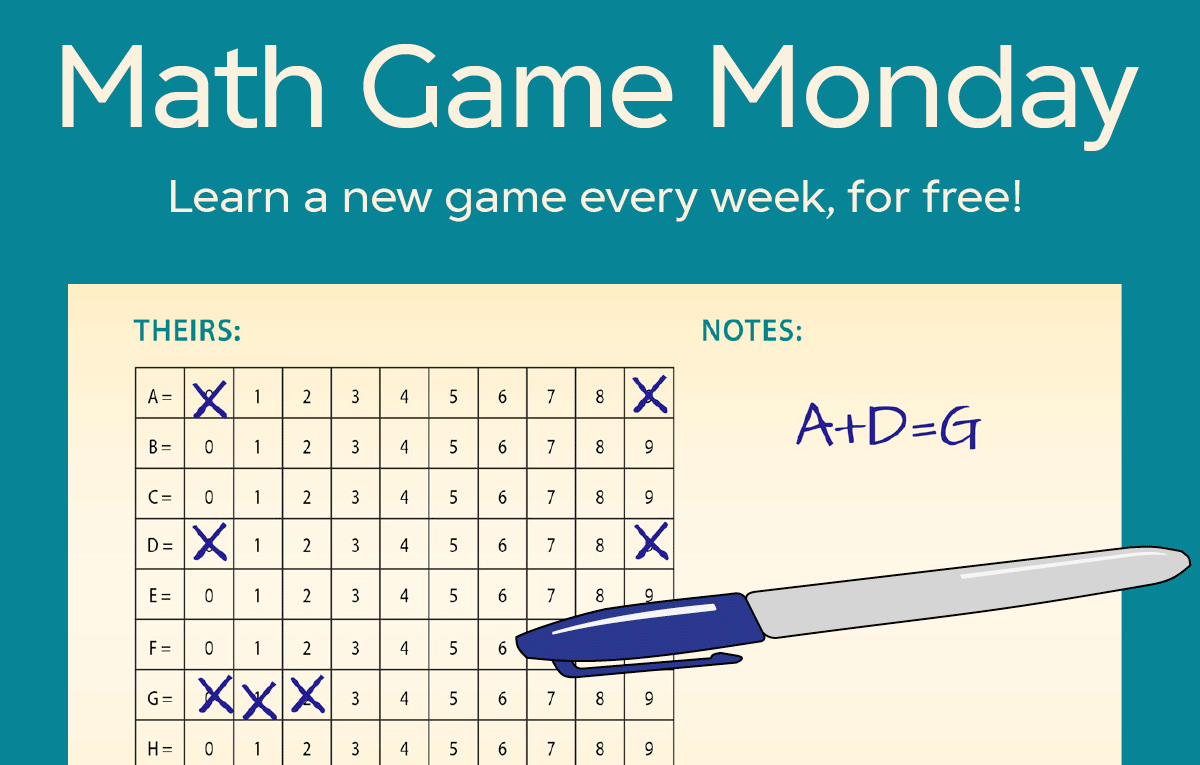 Math Game Monday – Denise Gaskins' Let's Play Math
