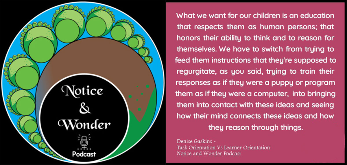New Podcast: Notice and Wonder – Denise Gaskins' Let's Play Math
