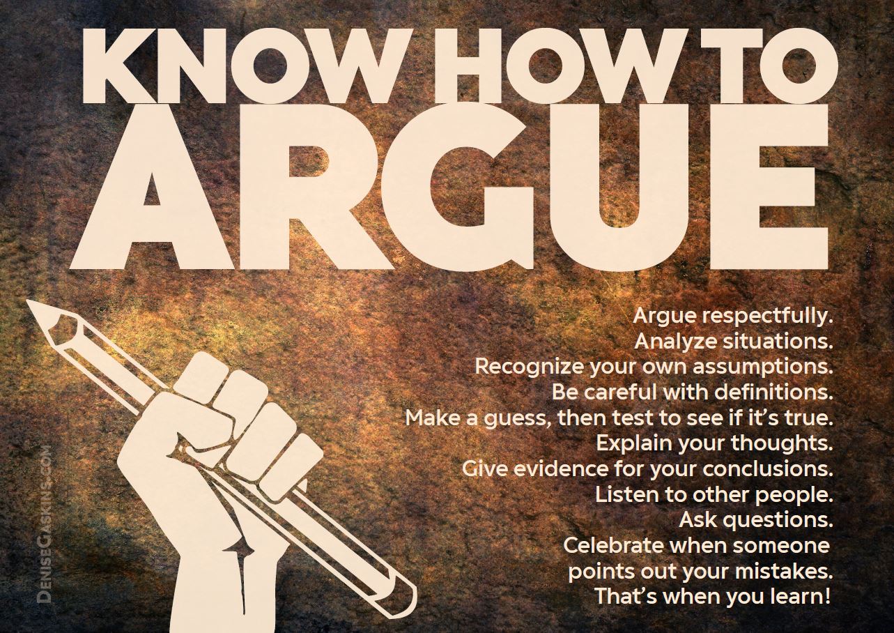 Know How to Argue – Denise Gaskins' Let's Play Math