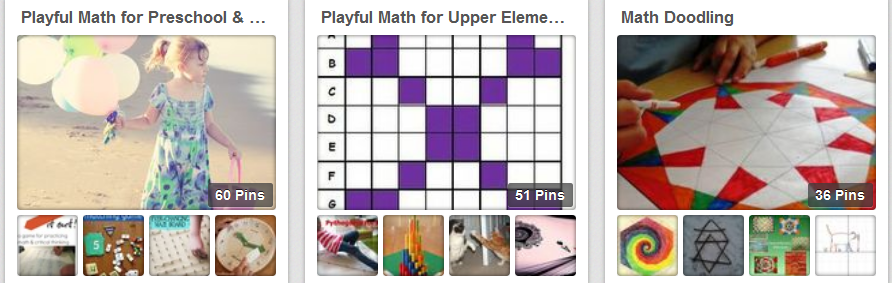 Playing with Pinterest: New Math Boards – Denise Gaskins' Let's Play Math